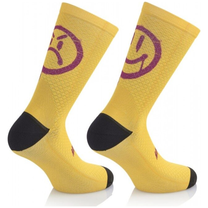 Mb Wear Smile Emotions Socks Yellow - outrun.gr